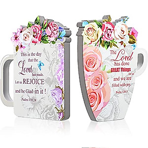Christian Table Sign God Sign Inspirational Table Decorations Jesus Table Centerpieces Lord Bible Verse Decor Easter Supplies Rejoice Floral Decals Spring Tiered Tray Home Christian Gift Motivational