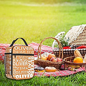 Jdowkoa Custom Lunch Bag with Name, Personalized Reusable Insulated Lunch Box with Name for Girls Boys Women Men, Customized Name Lunch Tote Bags for Picnic Travel School Work