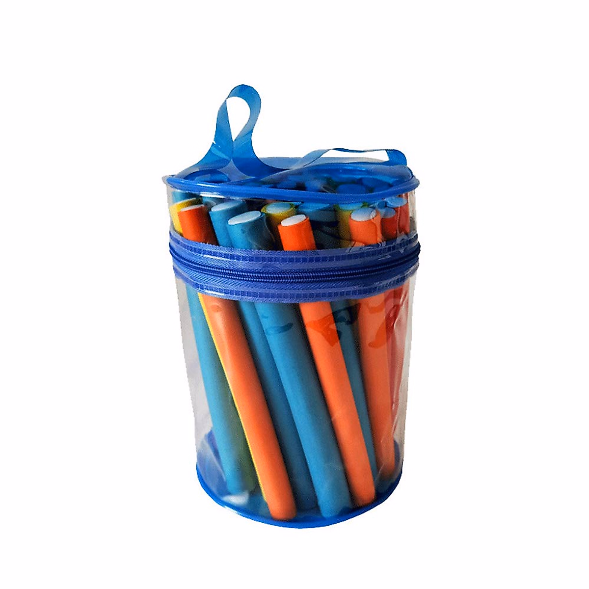 Minerva Curlers for long hair,Flexi Curling Rods Hair Rollers 42-pack 7" Multicolor