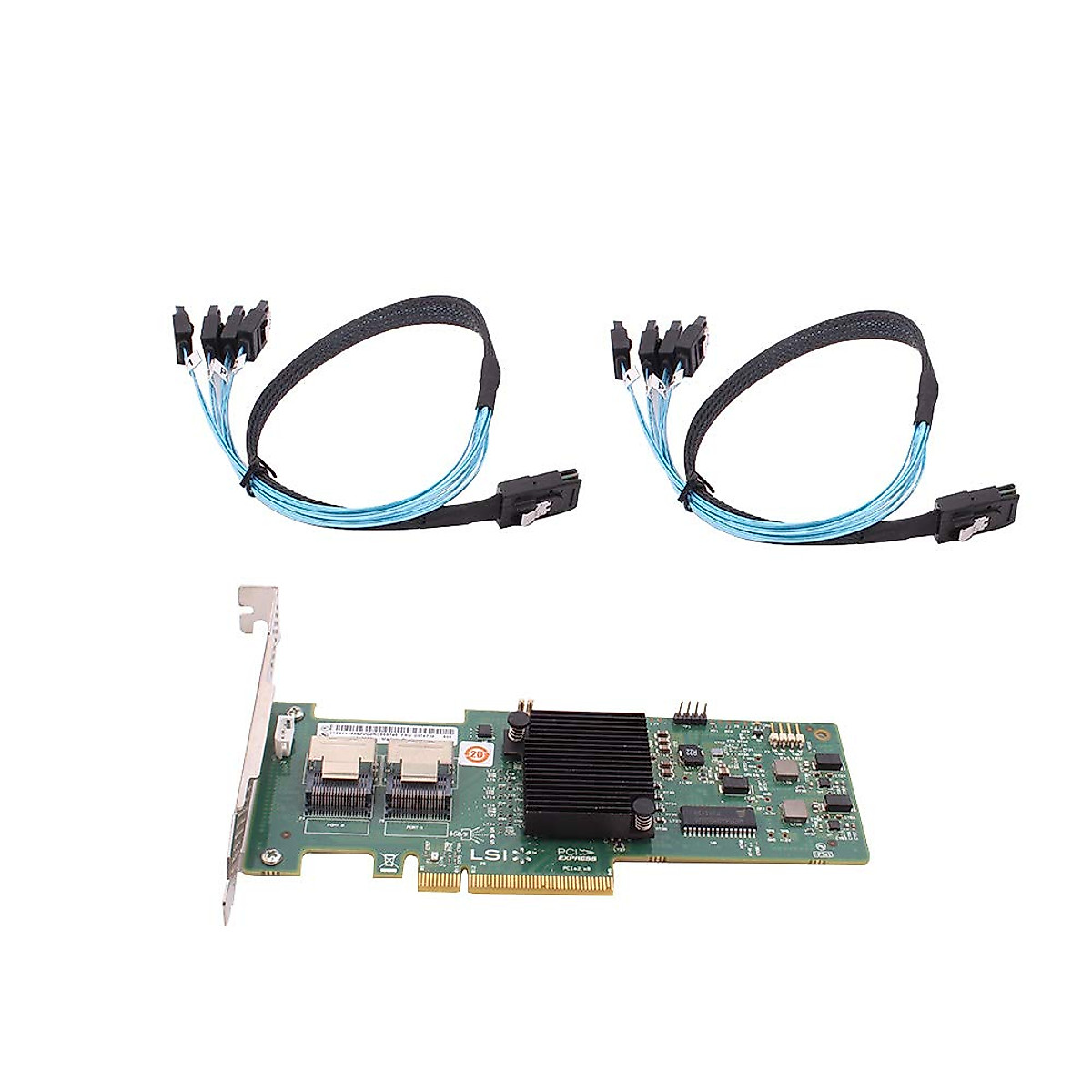 LSI 9240-8i 6Gbps SAS Raid Card, HBA FW:P20 9211-8i IT Mode for ZFS FreeNAS unRAID 2* SFF SATA RAID Controllers