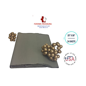 Tapestry Green Tissue Paper Squares, Bulk 24 Sheets, Premium Gift Wrap and Art Supplies for Birthdays, Holidays, or Presents by Feronia packaging, Large 20 Inch x 30 Inch