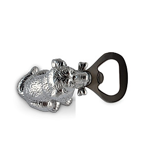 Arthur Court Designs Aluminum Labrador Hunting Dog Bottle Opener Forged Stainless Steel Head 4.5 inch Tall