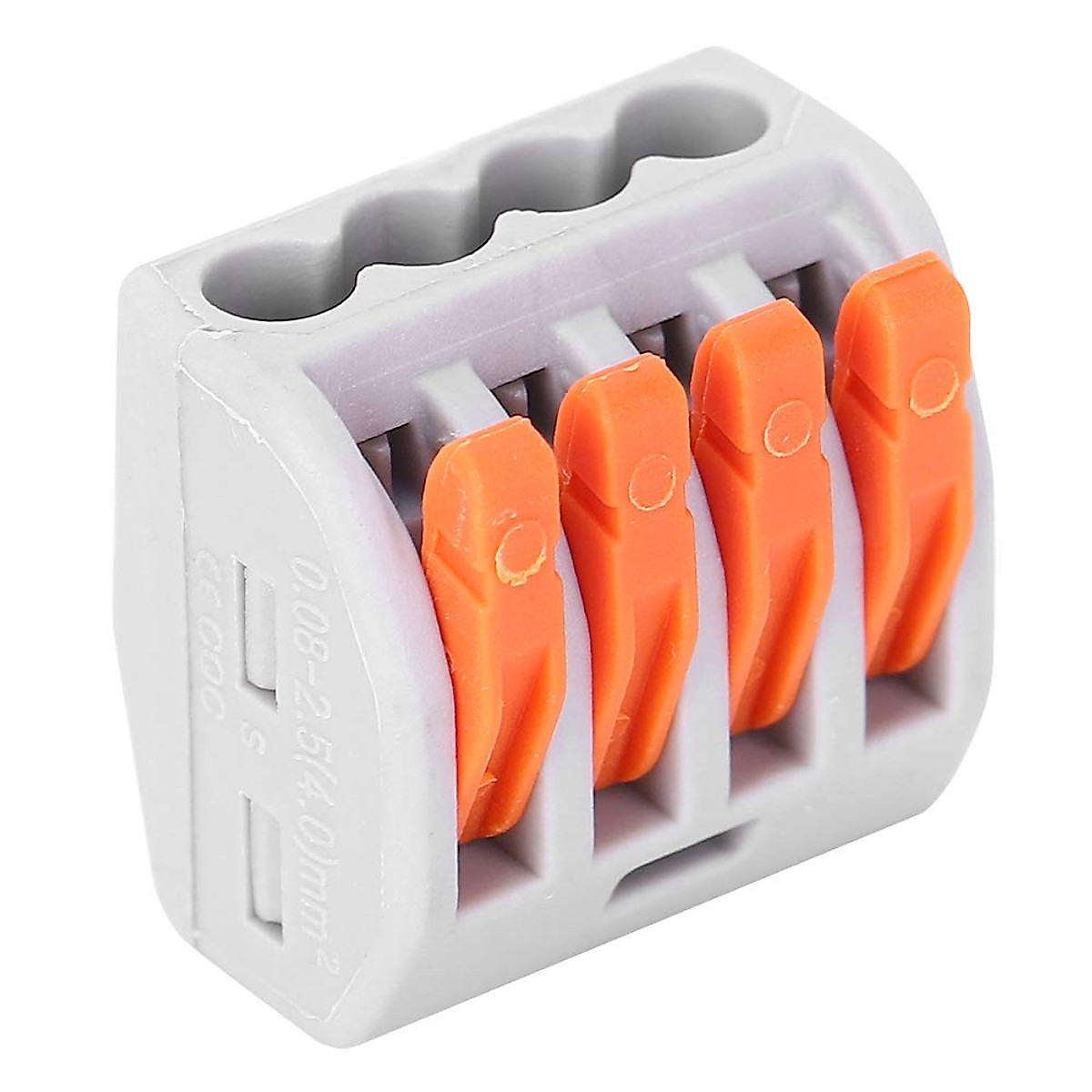 Wire Quick Connector,10pcs PCT-214 Wiring Connectors Terminal Blocks 4 Way Lighting Electrical Cable Fast Connection