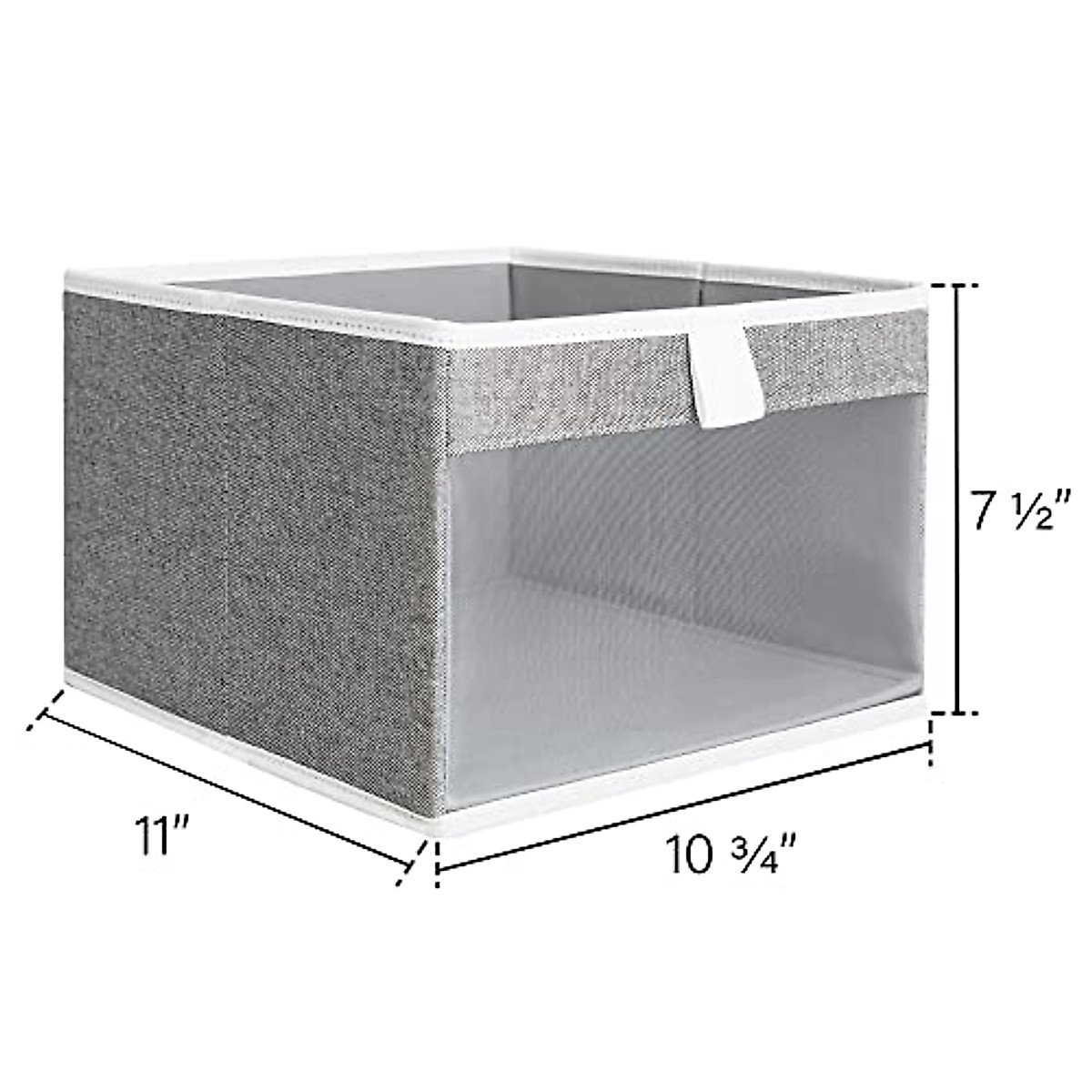 StorageWorks Closet Storage Bins with Clear Window 3 pack, 55L Closet Storage Organizer, Storage Bin with Double-Open Lid