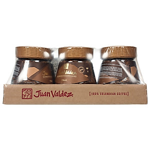 Juan Valdez Freeze Dried Instant Colombian Coffee, 3.5 oz Jar, Advanced Freeze-Drying Technique to Preserve Flavor and Aroma, 100% Colombian Coffee, Kosher, Pack of 1