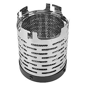 Fdit Camping Mini Heater, Camping Heating Stove Cover Portable Stainless Steel Camping Stove Accessories for Outdoor Winter Fall