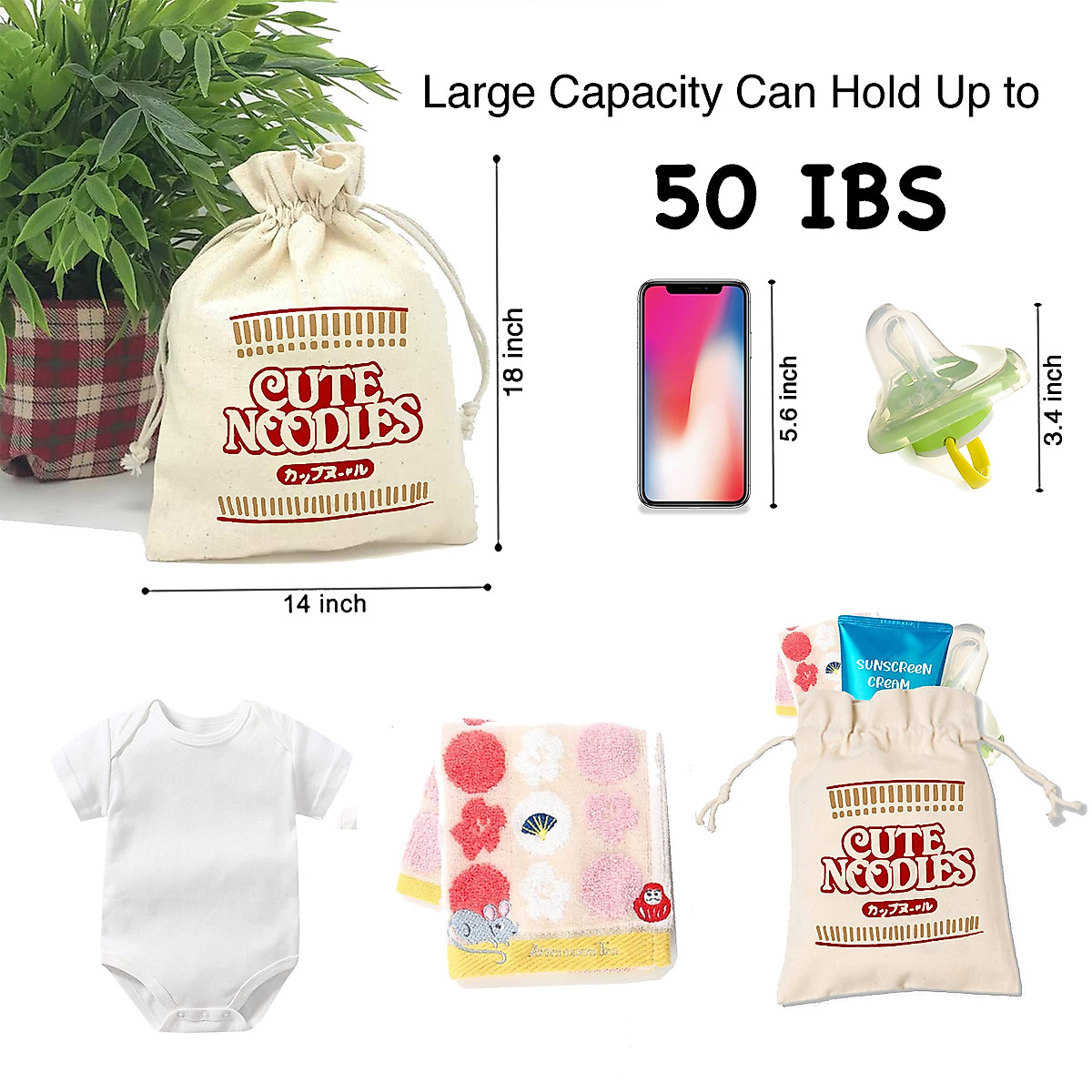 YSCULBUTOL Baby Twins Bodysuit Funny Ramen Outfit Noodle Funny Romper Baby Costume Jumpsuit Hat Bags（White Noodle 12M）