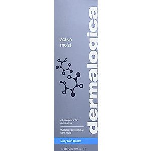Dermalogica Active Moist Oil-Free Lightweight Face Moisturizer - Helps Improve Skin Texture and Combat Surface Dehydration for Women and Men , 1.7 Fl Oz (Pack of 1)