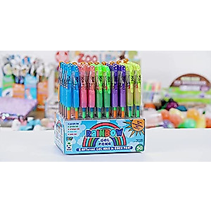 Raymond Geddes Rainbow Color Assorted Gel Pens (Pack of 50)