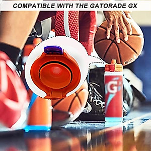 XYQMLY 10 Pcs Replacement Gaskets Rubber Seal Compatible with Gatorade GX Water Bottles, Food Grade Silicone Replacement Part for Gatorade GX Hydration System Bottle, Black