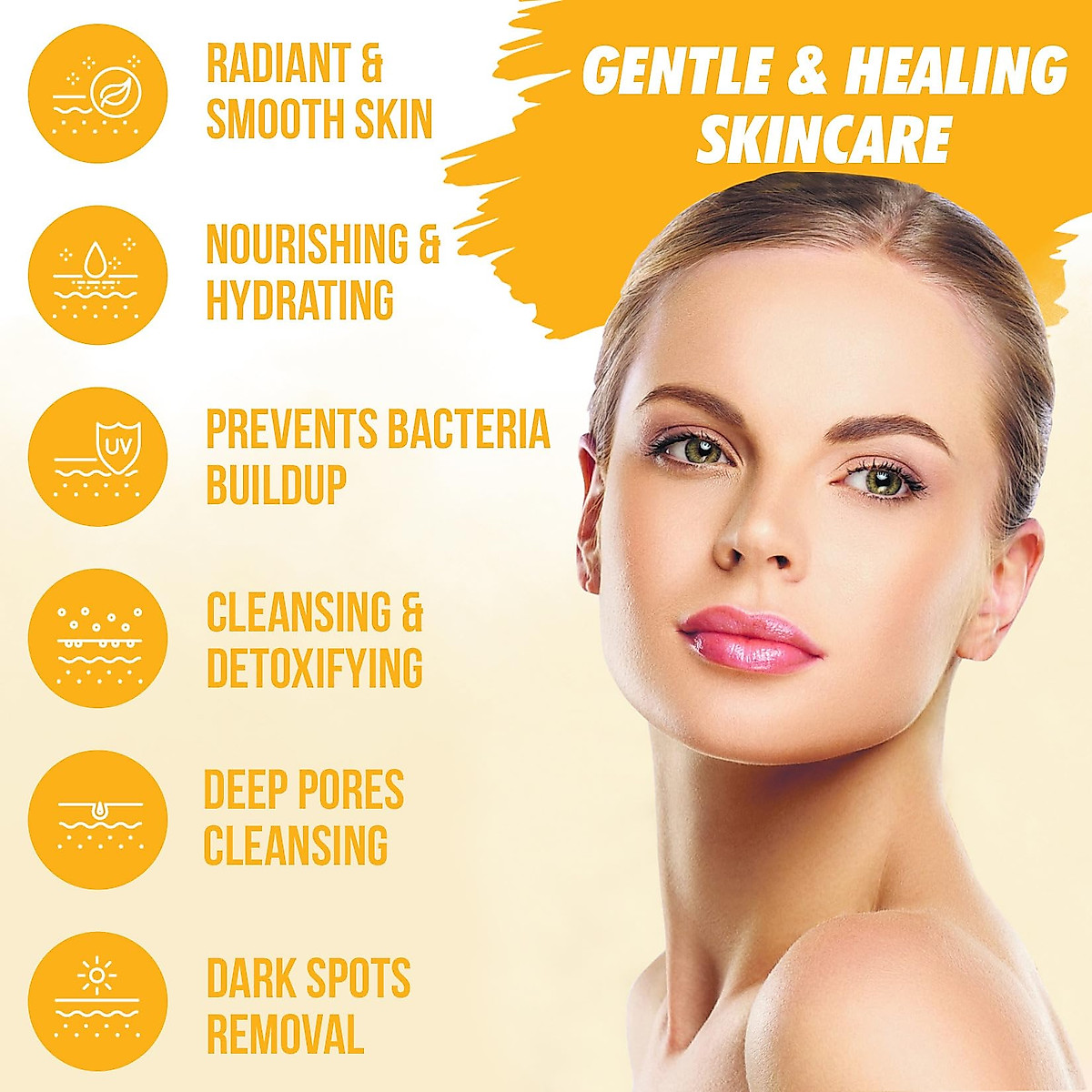 Turmeric Cream for Face & Body - All Natural Turmeric Cream Skin Brightening Lotion - Turmeric Cream Cleanses Skin, Fights Acne, Evens Tone - Pure Handcrafted Skincare Made in the USA 2 Oz