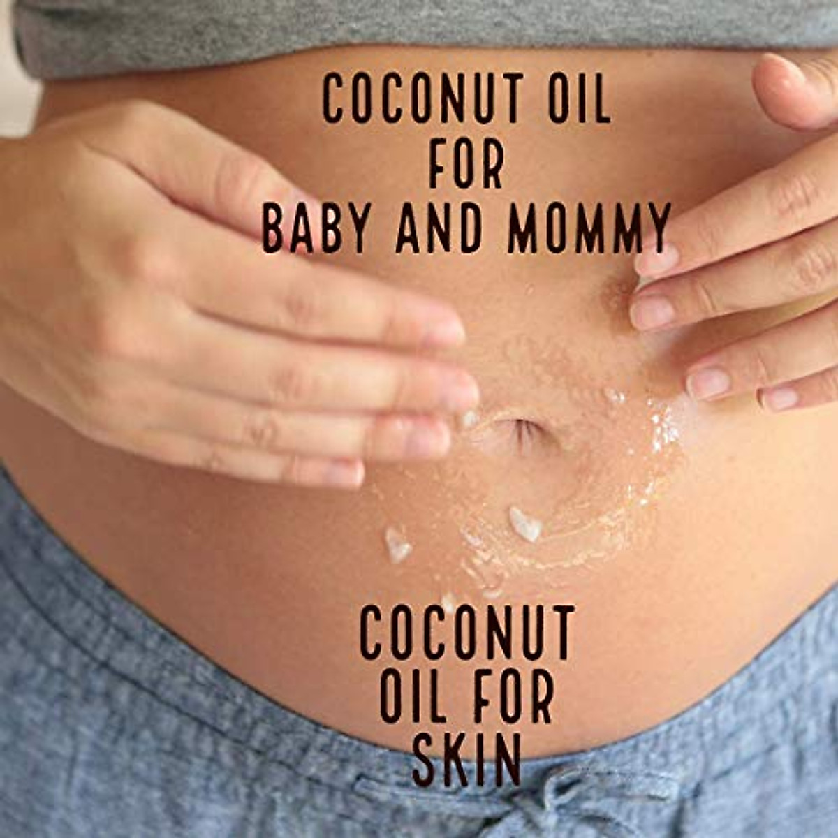 Coconut Baby Oil for Hair & Skin - Organic Moisturizer - All Natural - Massage - Sensitive Skin, Infant Scalp Thick, Dry Hair - with Sunflower & Grape Seed oils - 2 fl oz