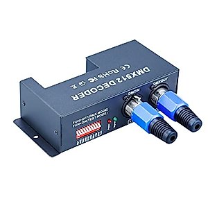 JOYLIT DMX512 Decorder 3CH x 8A 288W LED Controller DC 12V-24V for RGB 5050 3528 LED Strip Light