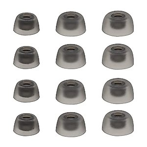 6 Pairs of Silicone Ear Buds Tips Replacement in-Ear Ear Sleeves Compatible with Jabra Elite 75t/ 65t/ Active/Sport Evolve Wireless Headphones S M L