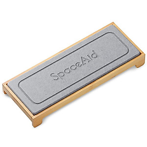 SpaceAid DryingNeat Sink Organizer, Instant Dry Sink Caddy Organizers, Kitchen Sponge Soap Holder Dispenser, Countertop Fast Drying Rack (Bamboo Rack, Gray)