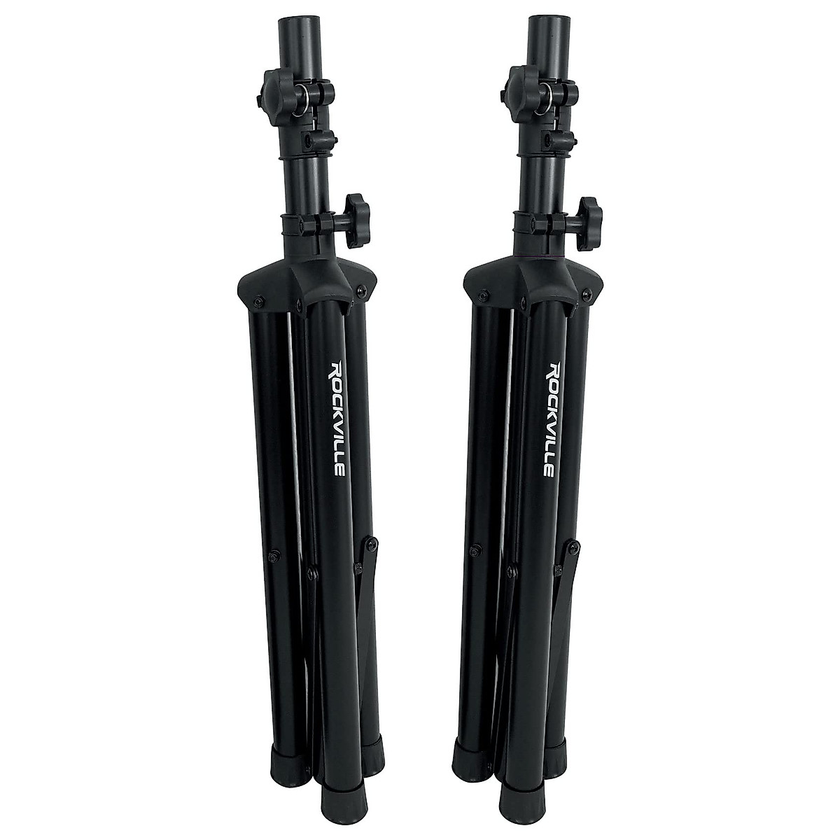 Rockville Package PA System Mixer/Amp+10" Speakers+Stands+Mics+Bluetooth, (RPG2X10)