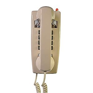 TelPal Corded Wall Phone, Analog Wall Mount Phone with Cord, Vintage Wall Mounted Telephones Landline with Loud Traditional Phone Ringer and Handset Volume Control- Wall Mount Jack Required