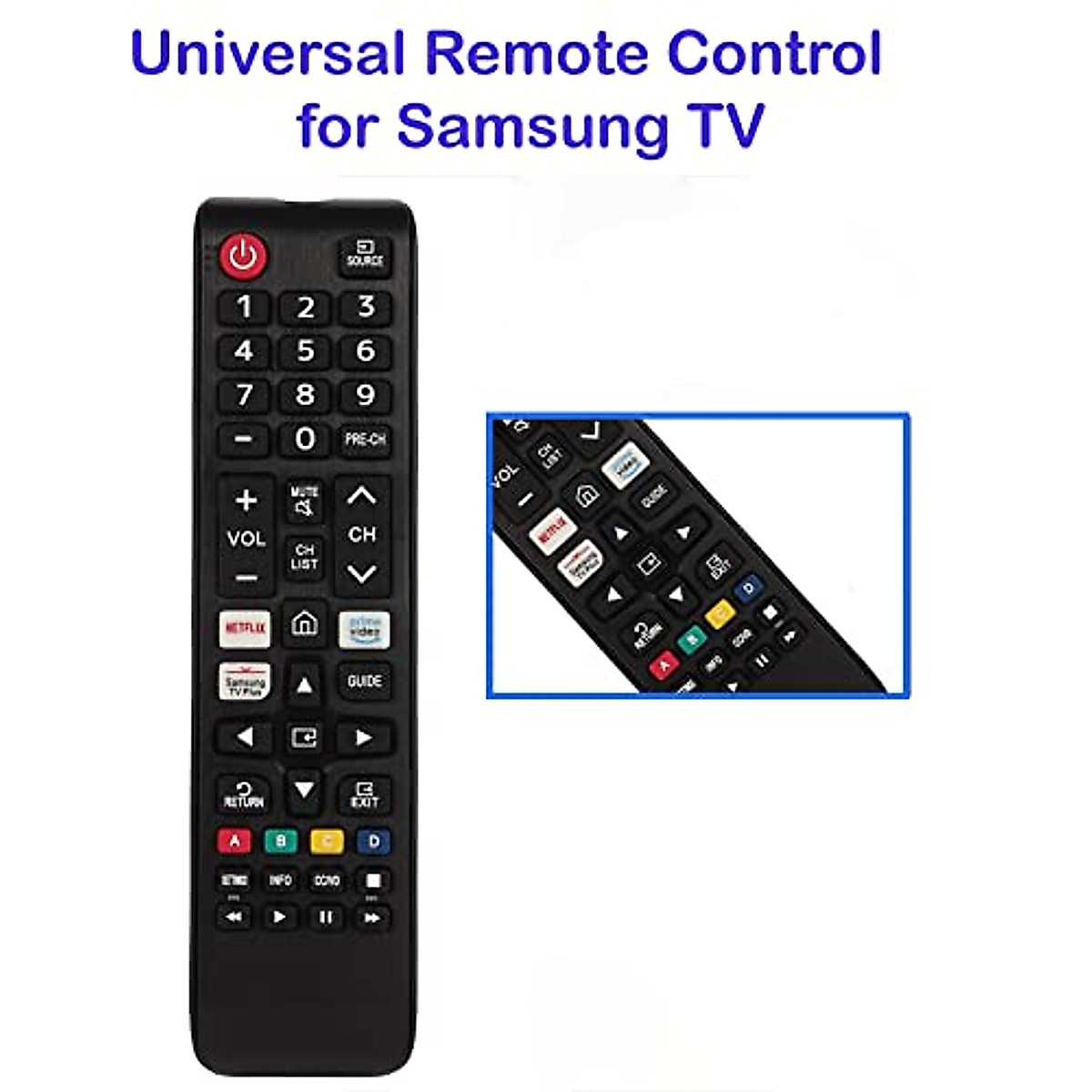 Universal for Samsung-TV-Remote, BN59-01315J Remote Replacement for All Samsung LCD LED HDTV 3D Smart TVs