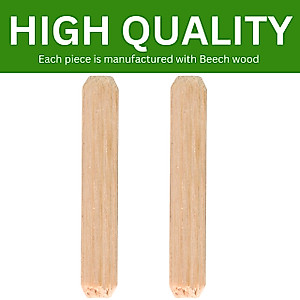Spare Hardware Parts Replacement for IKEA Wooden Fluted Dowel Pin (101375) Pack of 24