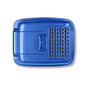 Van Ness Pets Odor Control Extra Large, Giant Enclosed Cat Pan with Odor Door, Hooded, Blue, CP7