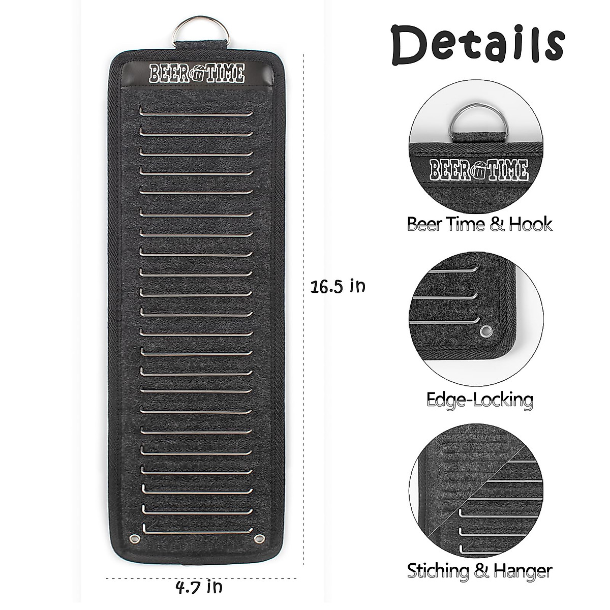 AVMDOM Cooler Holder, Can Cooler Organizer Wall Mount for Easy Display and Access, Hang Up to 22 Coolers, Beer Can Sleeves Holders Cooler Storage, Can Cooler Dispenser for Home, Beer Gift for Men