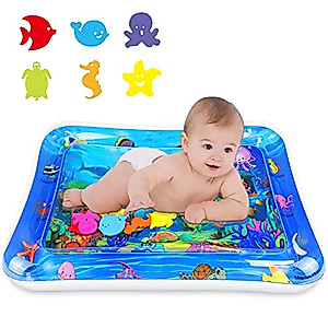 Water Mat for Babies Inflatable Tummy Time Mat Sensory Play Mat for Infants Toddlers Newborn Boys Girls, Gifts for 3 6 9 Months BPA Free