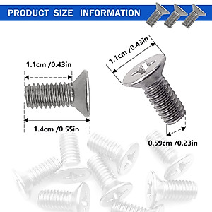 4pcs Stainless Steel Brake Disc Rotor Screws 93600-06014-0H- Compatible With Honda, Acura, Hyundai and Kia Models, Stainless Steel Retaining Screws for Front and Rear