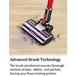 Nekuma Vacuum Attachments for Dyson V7 V8 V10 V11 V15 Handheld Cordless Cleaners, Replacement Accessories Head for Hardwood Floor, Soft Roller Brush Parts with LED Lights