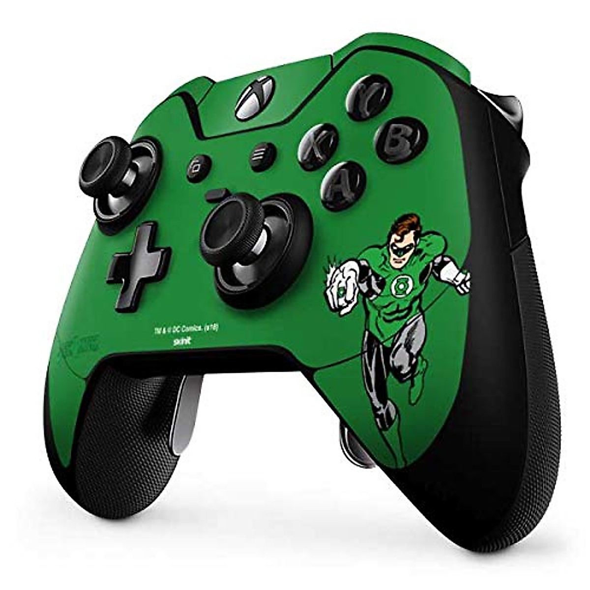Skinit Decal Gaming Skin Compatible with Xbox One Elite Controller - Officially Licensed Warner Bros Green Lantern Portrait Design