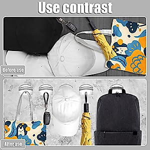 BESARME 12 Pack Hat Hangers for Wall, Minimalist Hat Rack Design, Strong Hat Hooks for Wall Hat Holder Adhesive Hat Organizer for Baseball Caps, No Drilling, Stocking Stuffers Gift for Men(Clear)