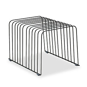 (12 Pak) Fellowes Wire Desktop Organizer - Desktop Organizer, 11 Sections, Wire, 9 x 11.375 x 8, Black