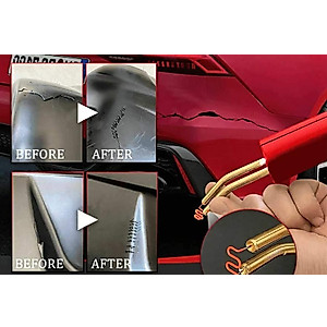 JIANPING Plastic Welder Kit for Car Bumper Repair, Hot Stapler Welding Gun, Plastic Welding Repair Kit with Carry Case (Red)