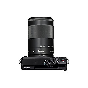 Canon EOS M10 Mirrorless Camera Kit EF-M 15-45mm f/3.5-6.3 and EF-M 55-200mm f/4.5-6.3 Image Stabilization STM Lenses (Black)