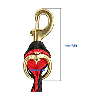 N/A Braided Horse Head Rope Braided Bridle with Brass Snap Buckle Horse Riding Equipment 2.5M (Color : Red)