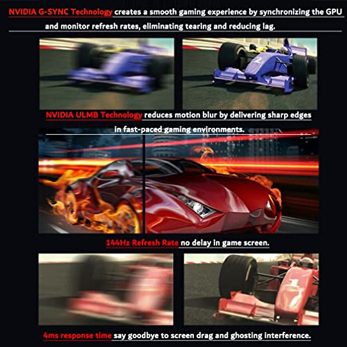 Acer Predator Gaming Monitor, 27inch 1440p IPS Ultra Widescreen 100% sRGB, NVIDIA G-SYNC, NVIDIAR ULMB, 144Hz Refresh Rate Overclock 165Hz, 4ms Response Time, w/HDMI Cable