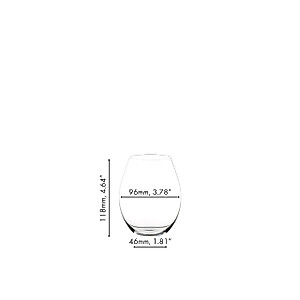 Riedel 6422/04-4 Riedel Wine Friendly Riedel 004 Tumbler, 20.1 fl oz (570 ml)