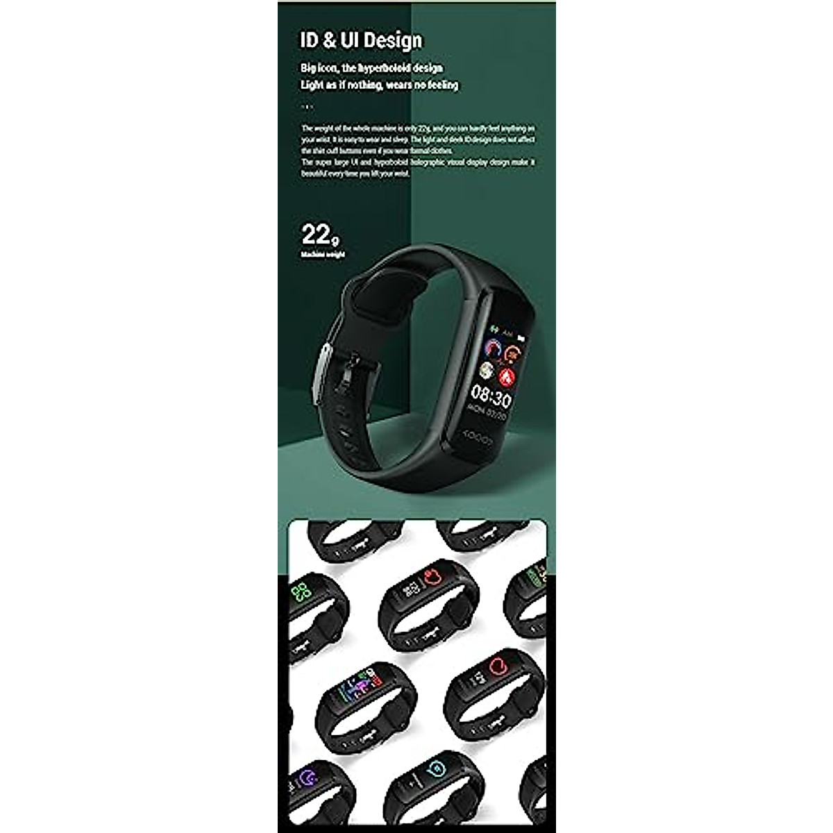 Mini Blood Sugar Monitor Watch, Painless Non-invasive Blood Glucose Smart Watch, Fitness Tracker with 24/7 Heart Rate Sleep Blood Oxygen Pressure Tracking Sport Watch for Men Women (Purple)