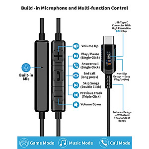 TITACUTE USB C Headphone for Samsung S22 S21 S20 FE