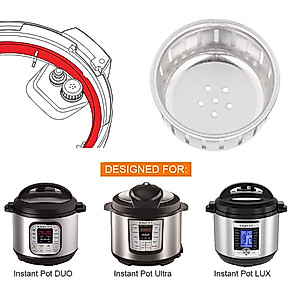 ZoneFly Anti-Block Shield for Instant Pot - 2 Pack Anti block Shield for Instant Pot Models DUO Mini, DUO Plus Mini, LUX Mini, DUO60, DUO80 V2, Ultra 60, LUX50, LUX60, and LUX80 by ZoneFly