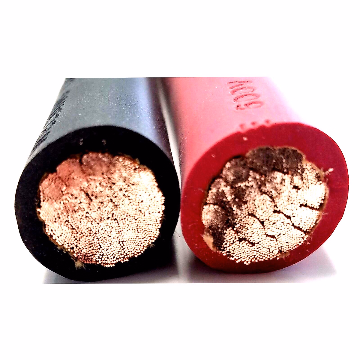 AC/DC WIRE AND SUPPLY 4/0 Solar Battery Cables 1 RED/ 1 Black 4/0 6" EA Sealed Wind,RV, Inverter USA