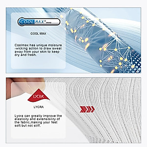 UZIS Crew Socks Compression Socks Cushion Socks Breathable Outdoor Sports Socks for Men Women 3 Pairs