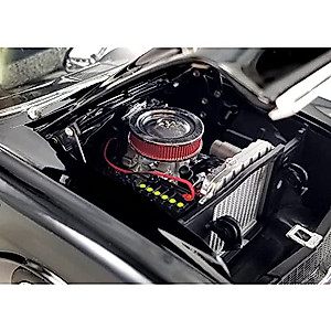 1957 Chevy 150 Restomod Hourglass Black and White Limited Edition to 774 Pieces Worldwide 1/18 Diecast Model Car by Acme A1807012