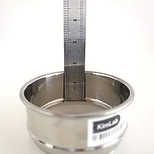 KimLab SS10 Φ10cm Test Sieve Catch Pan and Lid