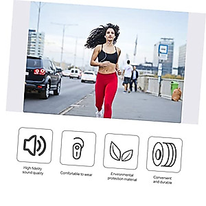 KICHOUSE in-Ear Earphone Noise Cancelling Headphone Wired Noise Cancelling Headphones Wired Earphones Headphone Wrap Retractable Headset Earplugs Wiring Storage White Retractable Earphone