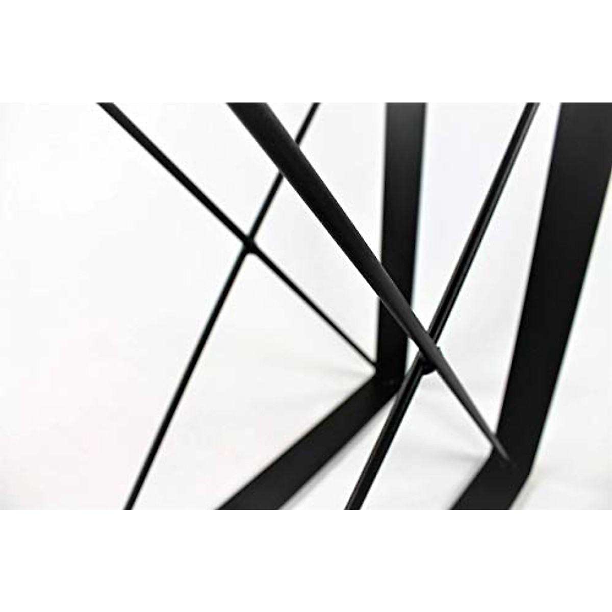 X Brace Powdercoated Steel Dining Table Legs-Choose Your Height and Width