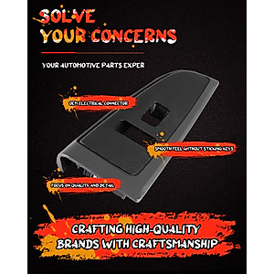 Window Switch Bezel Front Right fits for 2004-2006 Cadillac Escalade 2004-2006 Chevy Avalanche 1500 2500 2004-2006 Chevy Silverado 2500 2004-2006 GMC Sierra 2500 2004-2006 GMC Yukon Replace 89045120