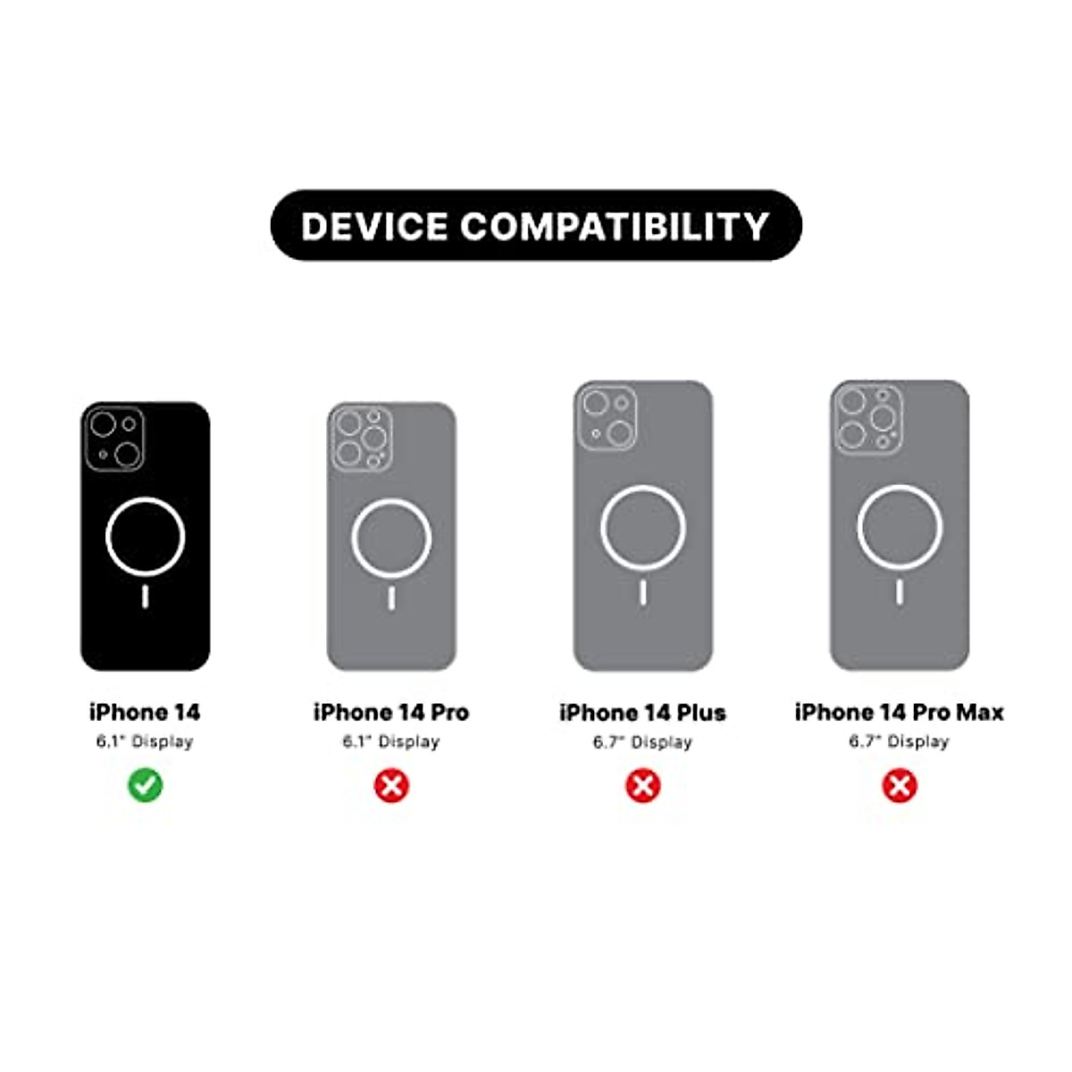 PopSockets iPhone 14 Case with Phone Grip and Slide Compatible with MagSafe, Phone Case for iPhone 14, Wireless Charging Compatible- Aura