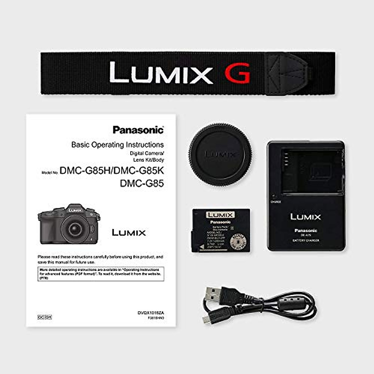 Panasonic Lumix DMC-G85 Mirrorless Camera with 12-60mm OIS Lens Starter Bundle with Bag, 64GB SD Card, 2 Extra Battery, Charger, Mini Tripod and Accessories