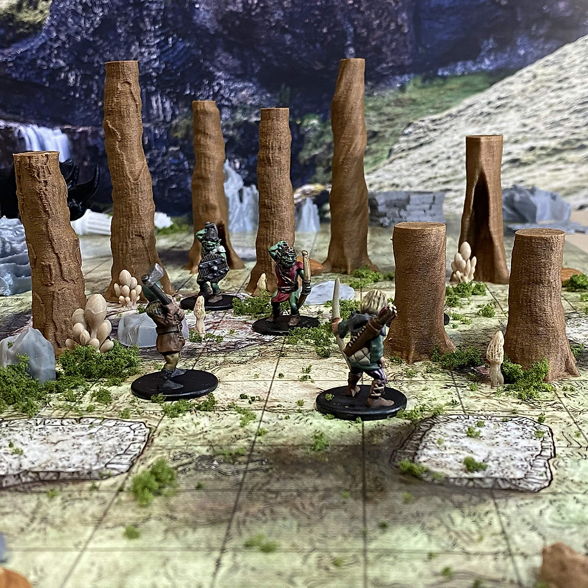 Extruded Gaming Forest Trees Set 1