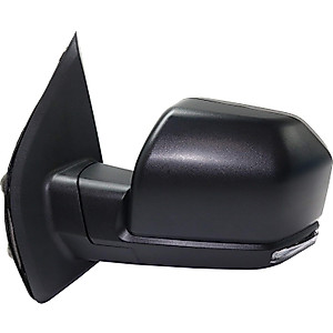 Kool Vue Driver & Passenger Side Power Heated Mirrors for Ford F-150 2015-2019 Power Fold With Signal Light, Blind Spot Monitor; without Memory Textured w/o 360-Degree Cam